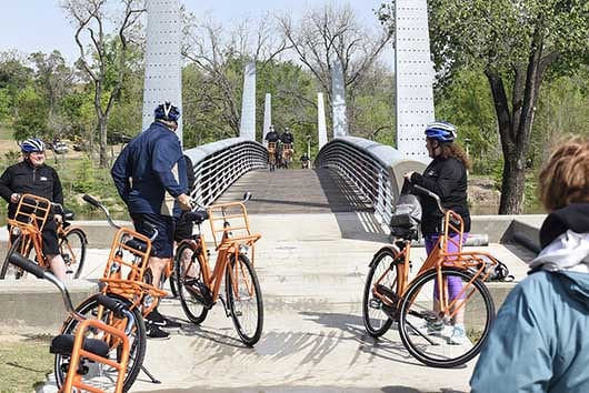 Team building bike ride through Houston - Sullivan Group