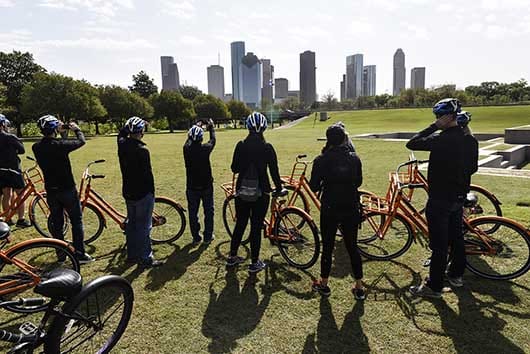 Houston bike ride during corporate global meeting - Sullivan Group